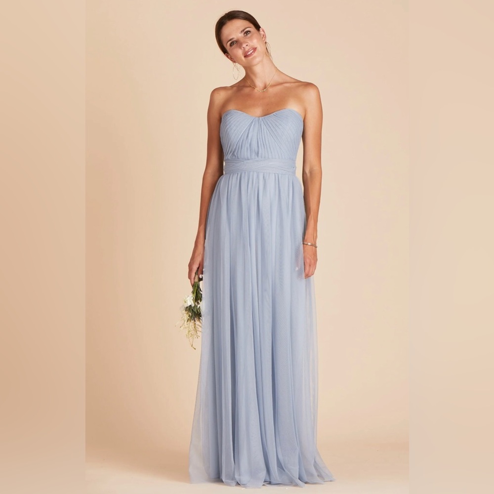 Tulle Convertible Dusty Blue Gown Wedding - Gem